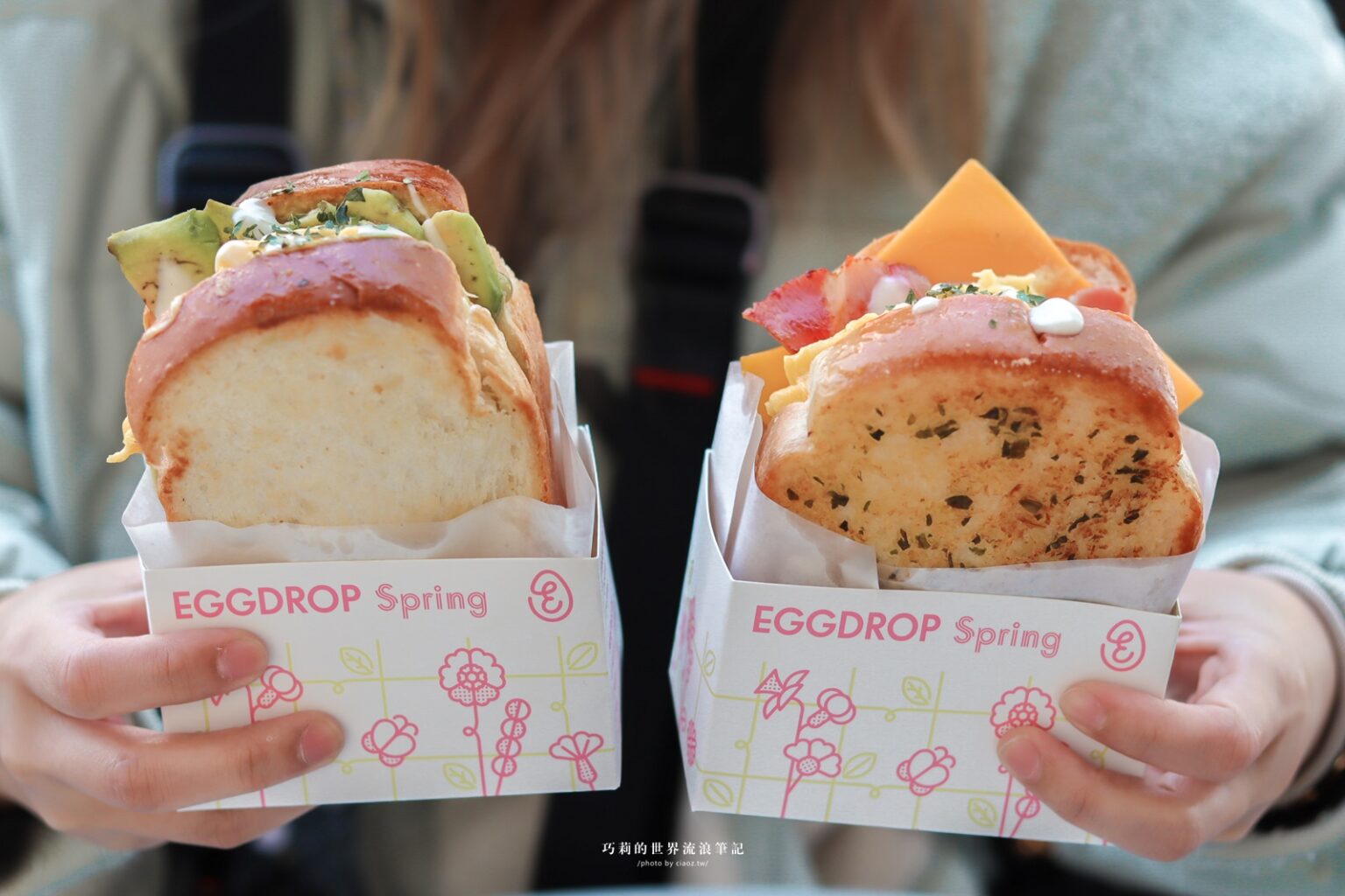 EGG DROP｜滑嫩厚蛋+柔軟吐司超人氣雞蛋三明治10多種口味，韓國最近很夯的吐司盒子街頭早餐 @巧莉的世界流浪筆記